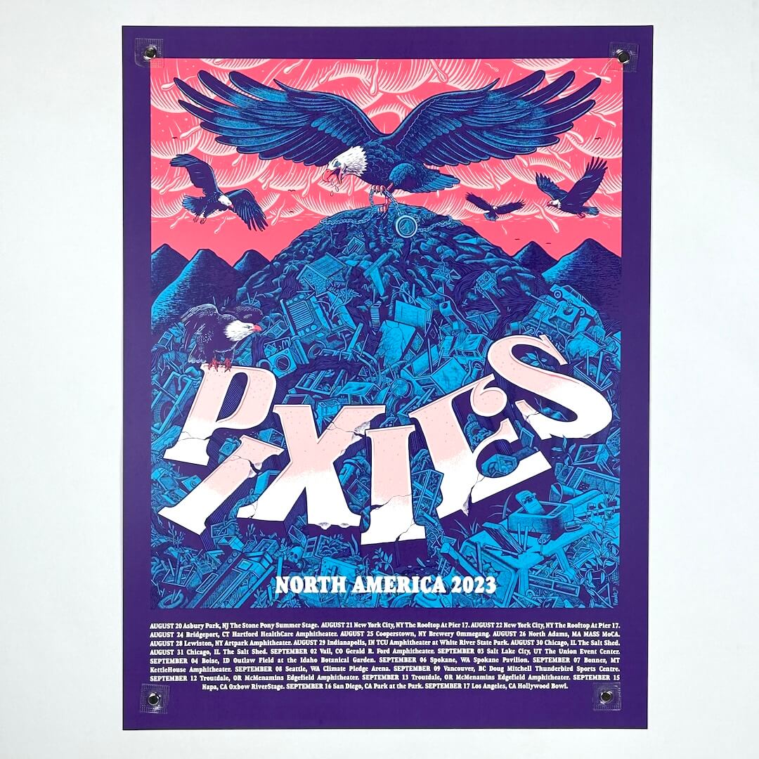 Pixies|2023|Tour Poster by Martin Ander|Rockin Rudy's Attic